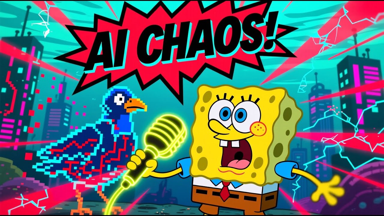 SpongeBob News Showdown: Hilarious AI Chaos in Scenes! 🤖📺 - YouTube