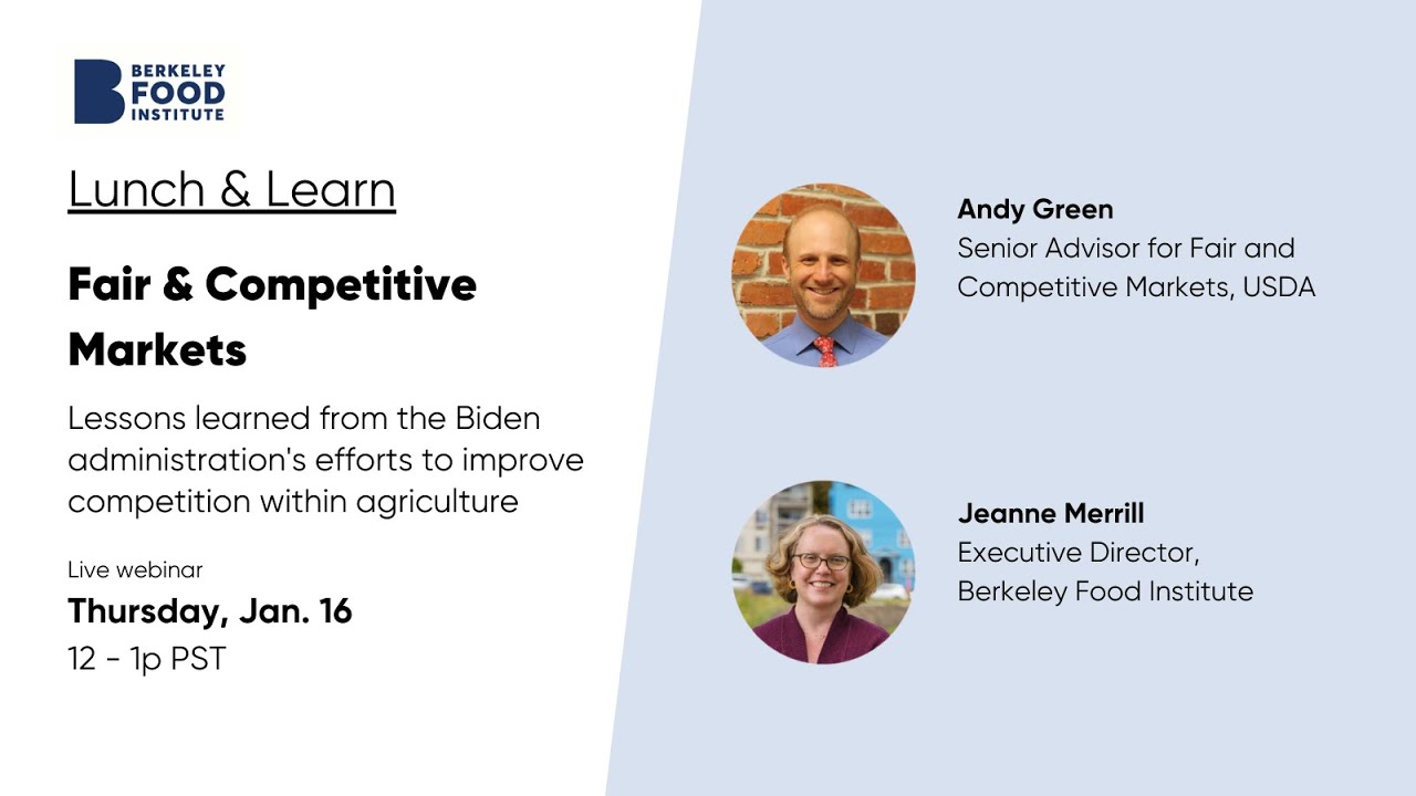 Fair & Competitive Markets in Agriculture - YouTube