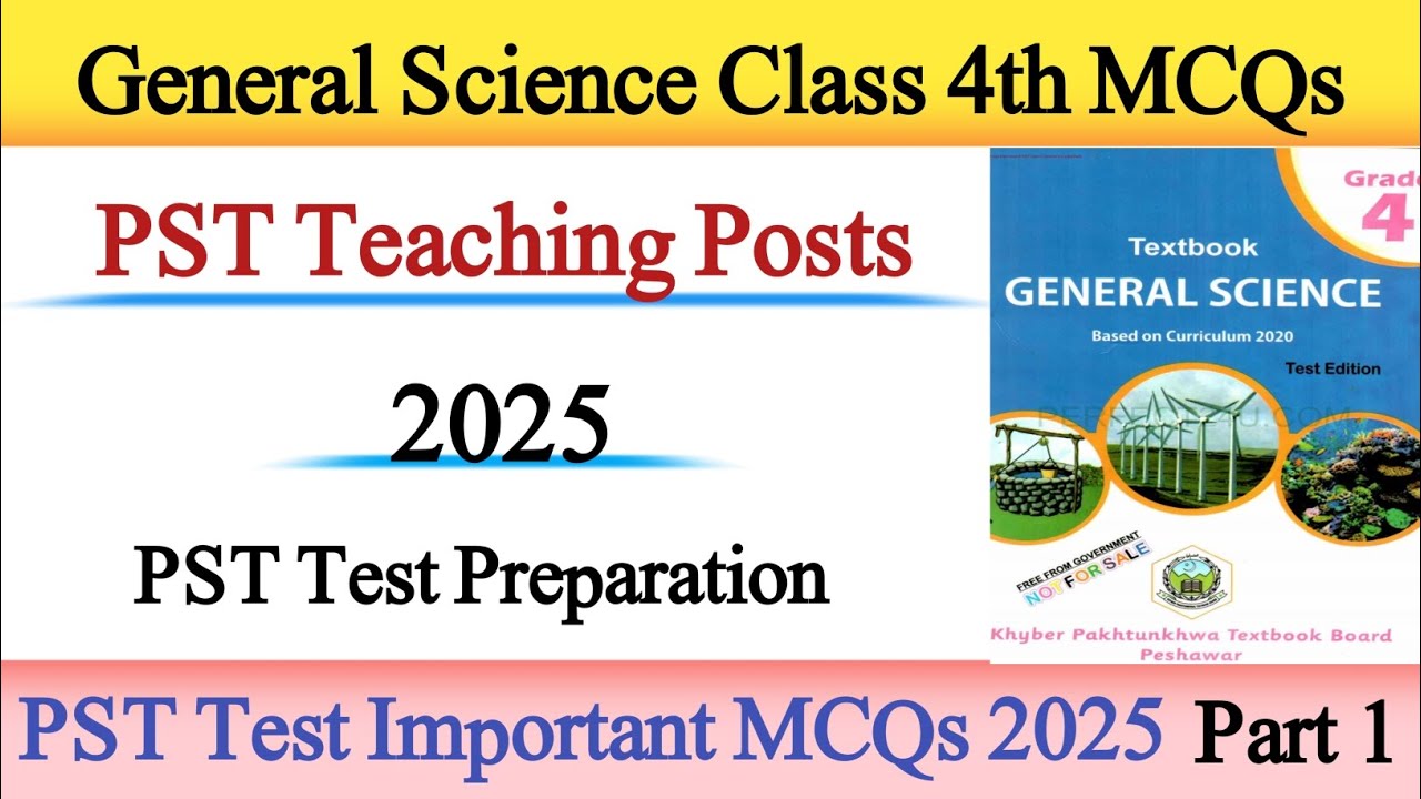 Pst Teaching Post Preparation || General Science Class 4th Important ...