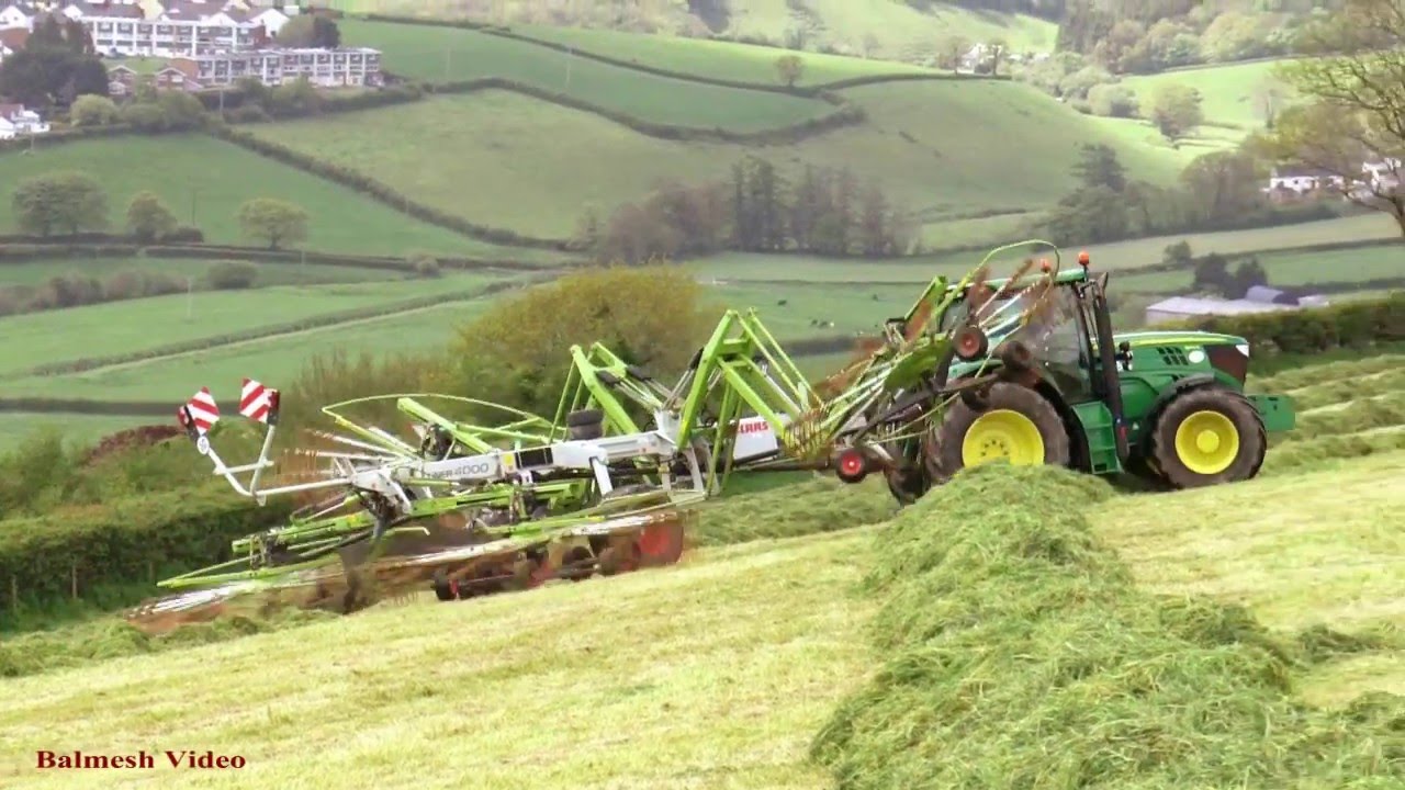 Raking and Lifting for Silage - John Deere Action, and a Bird's-Eye ...