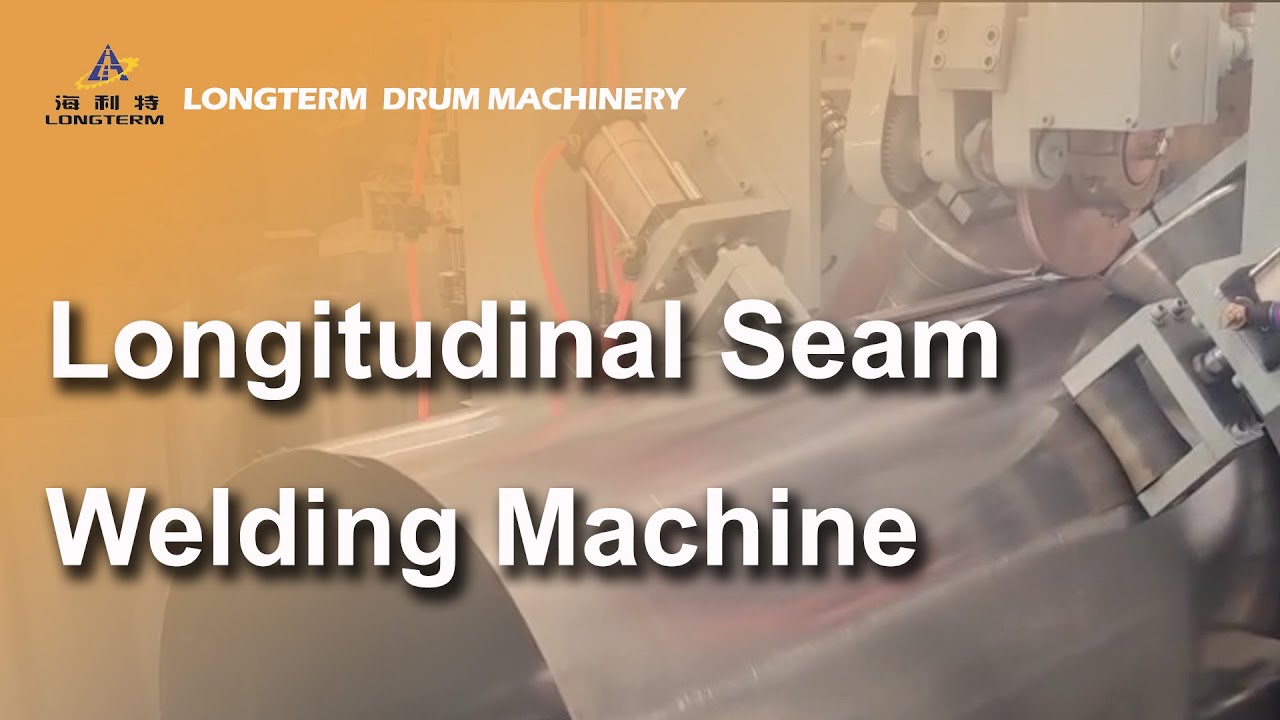 Steel Drum Longitudinal Seam Welding Machine - YouTube