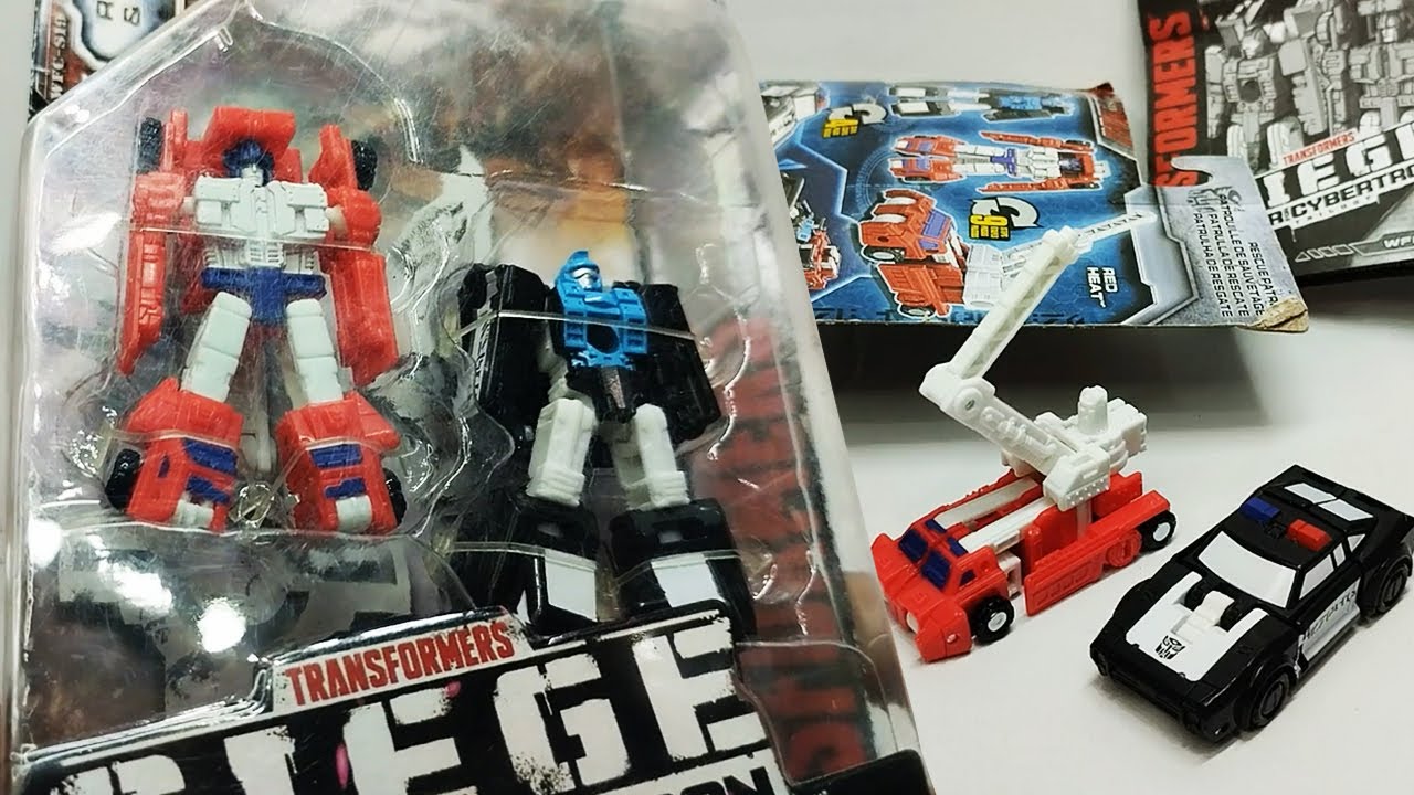 Unboxing Transformers G1 Siege WFC Stakeout & Red Heat Takara Tomi ...
