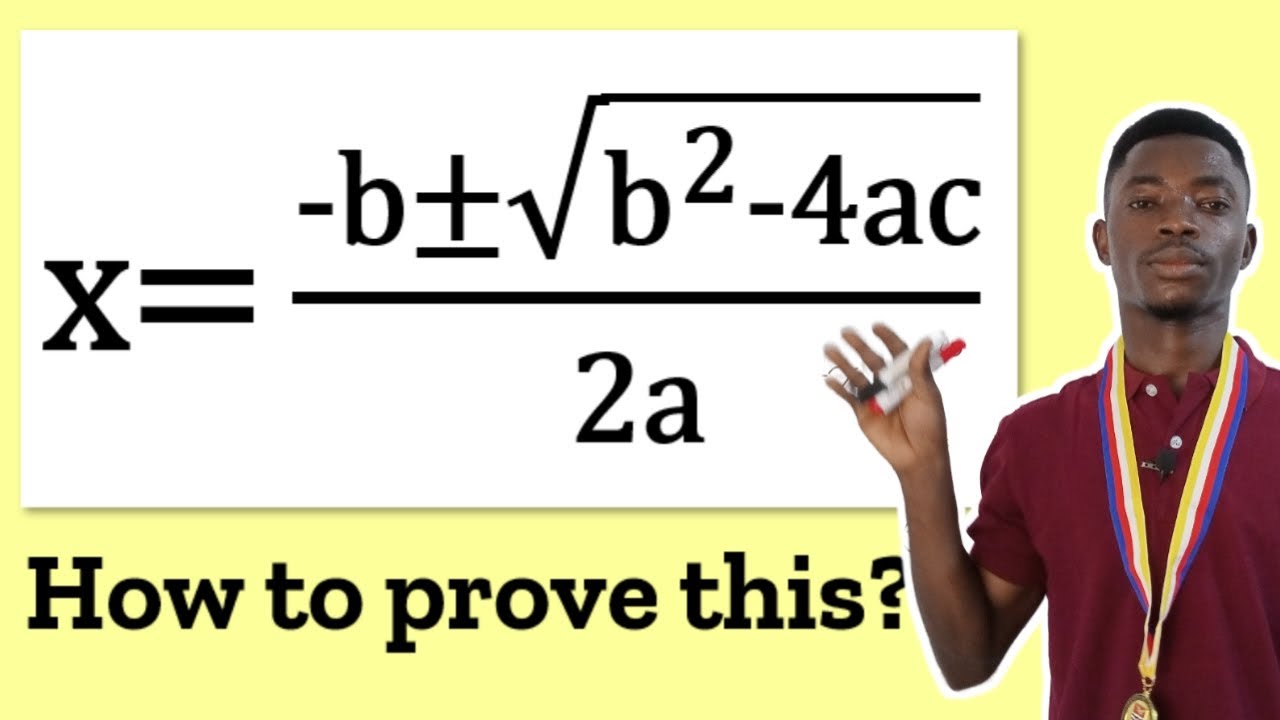 How to prove the quadratic Formula Fast - YouTube