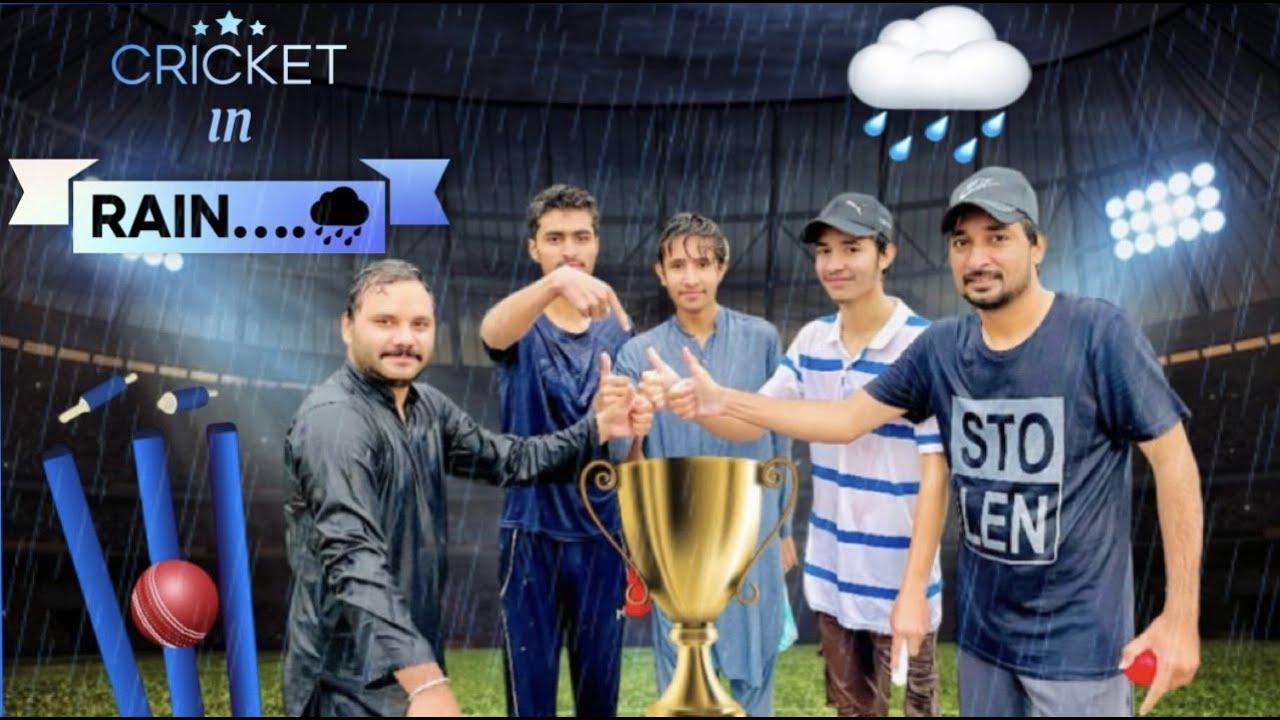 Cricket in rain 😜😂/First vlog /Morning in stadium😍 - YouTube