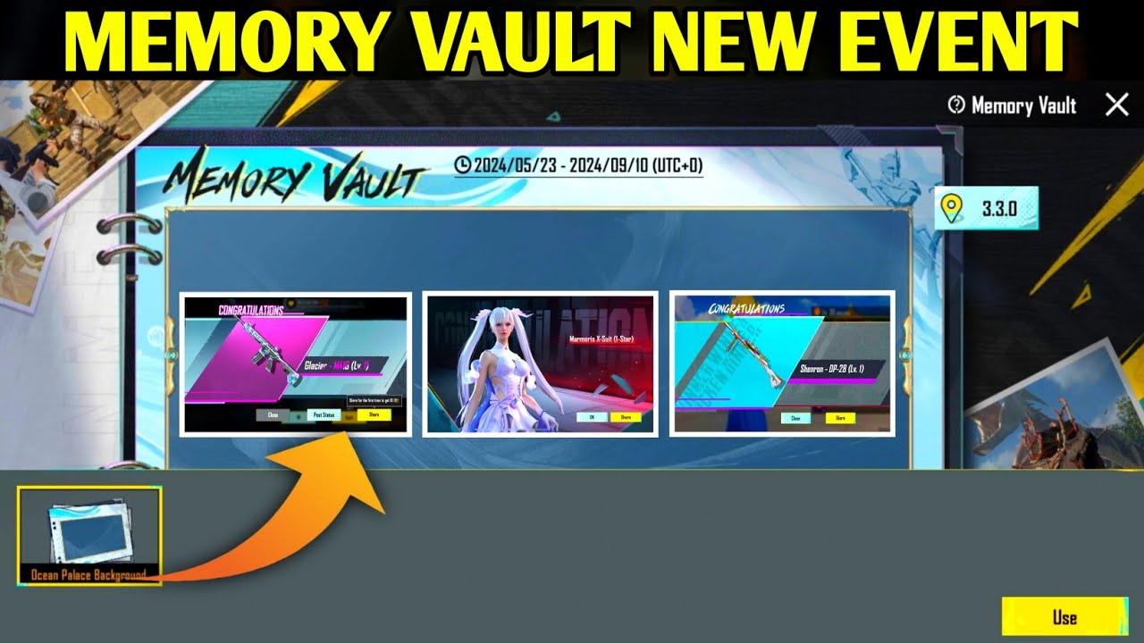 🔴Memory Vault New Event In Pubgm & Bgmi | How To Upload Photo | 3.3 New Update Is Here - YouTube