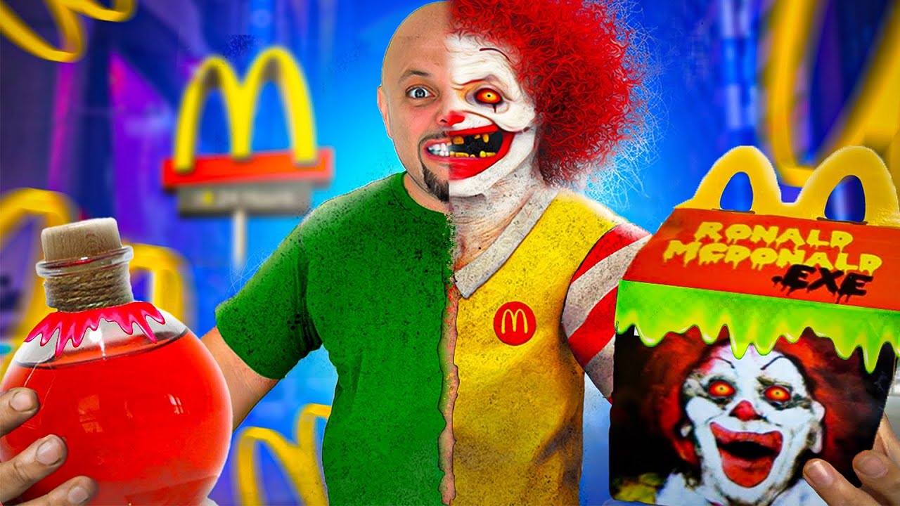 HE TURNED INTO RONALD MCDONALD... - YouTube