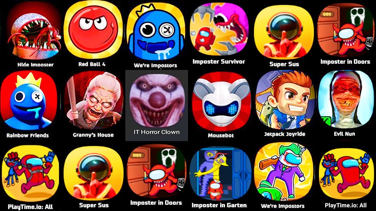 Mousebot,Jetpack Joyride,Imposter,Surcuvor,Super Sus,Hide Imooster,It ...