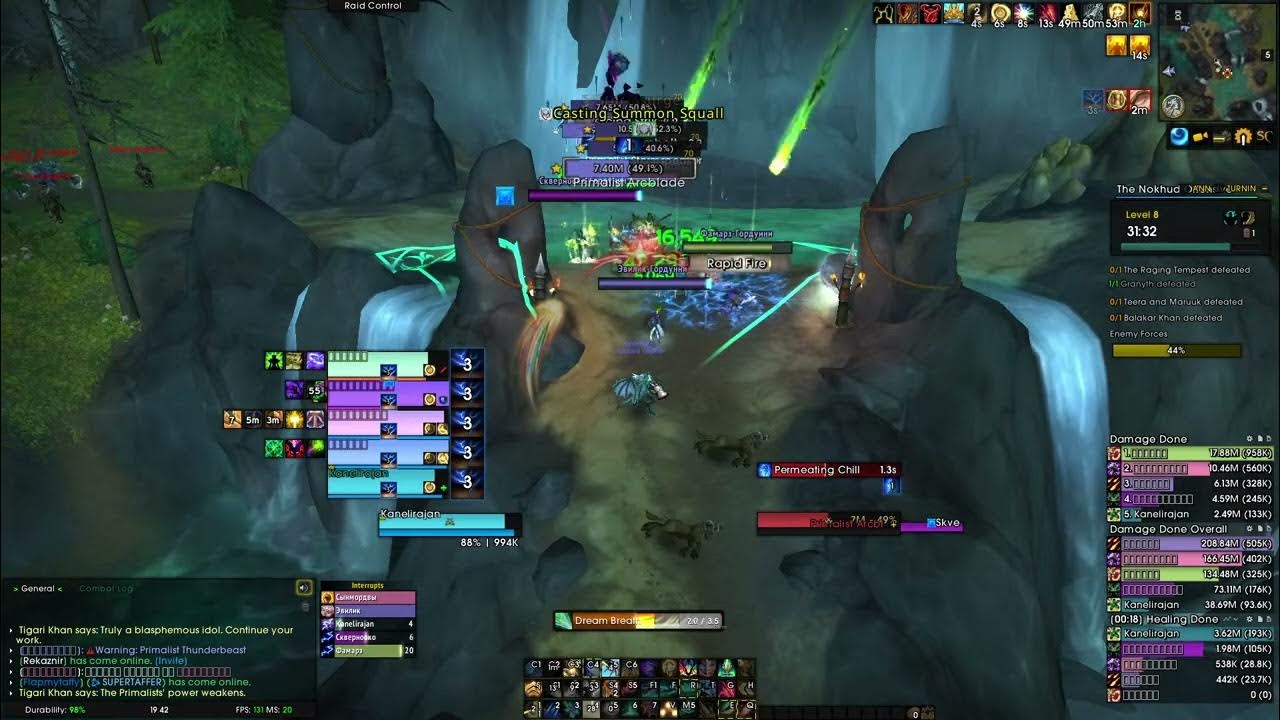 WoW | M+8 The Nokhud Offensive | Dragonflight Season 4 | Preservation Evoker | Fortified - YouTube