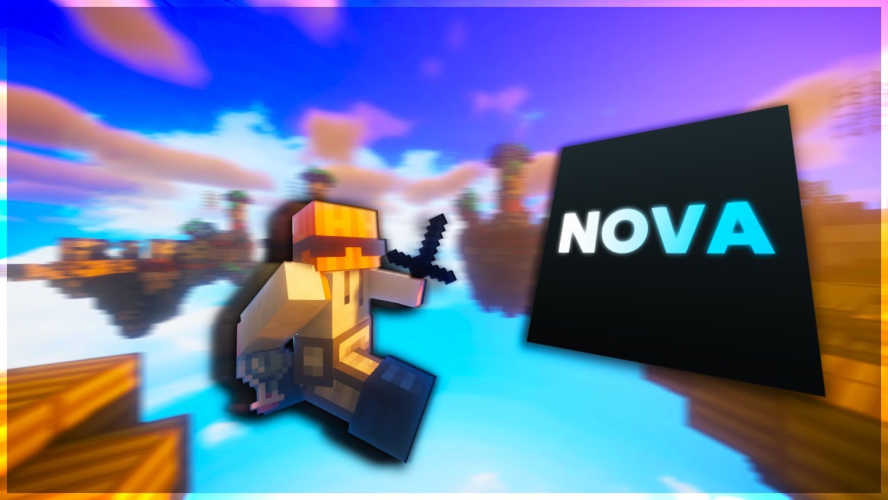 NOVA CLIENT STRAFES AROUND SKYWARS! - YouTube