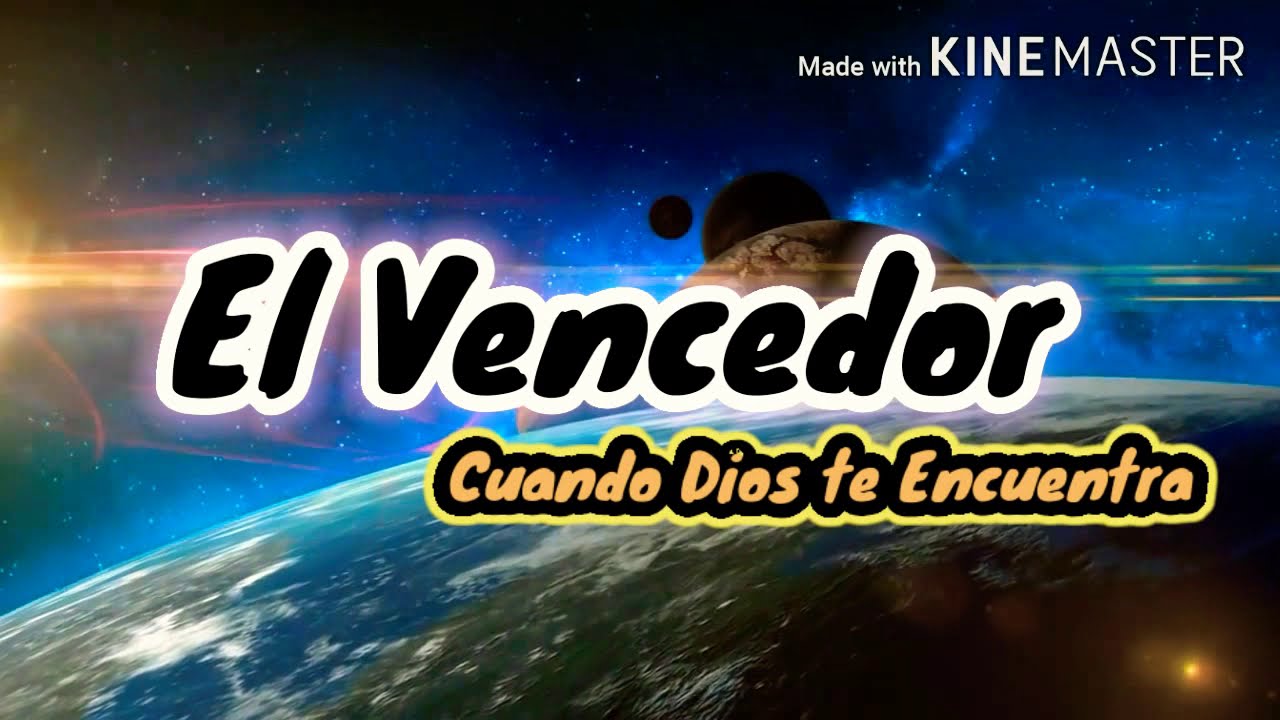El Vencedor lyrics video - YouTube