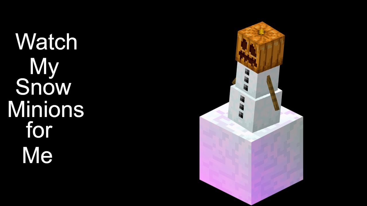 Watch my snow Minions please. #Hypixel Skyblock - YouTube