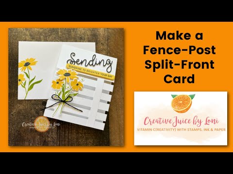 How to make a Split-Front (Fence-Post) Card - YouTube