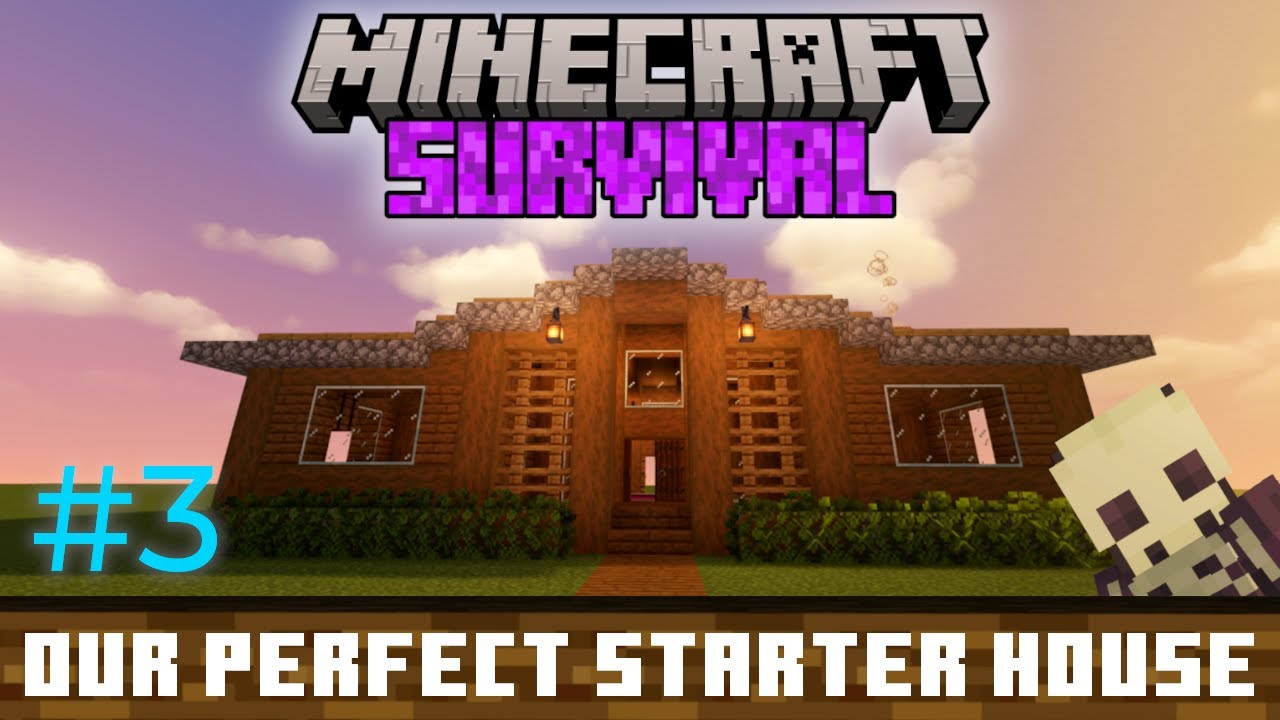 OUR PERFECT STARTER HOUSE - Minecraft Survival Series - Episode 3 - YouTube
