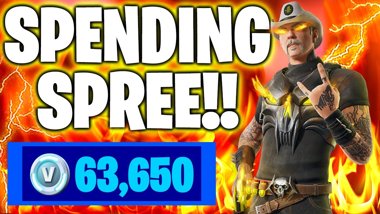 SPENDING 60,000+ V-BUCKS in Fortnite!! (Spending Spree #43) - YouTube