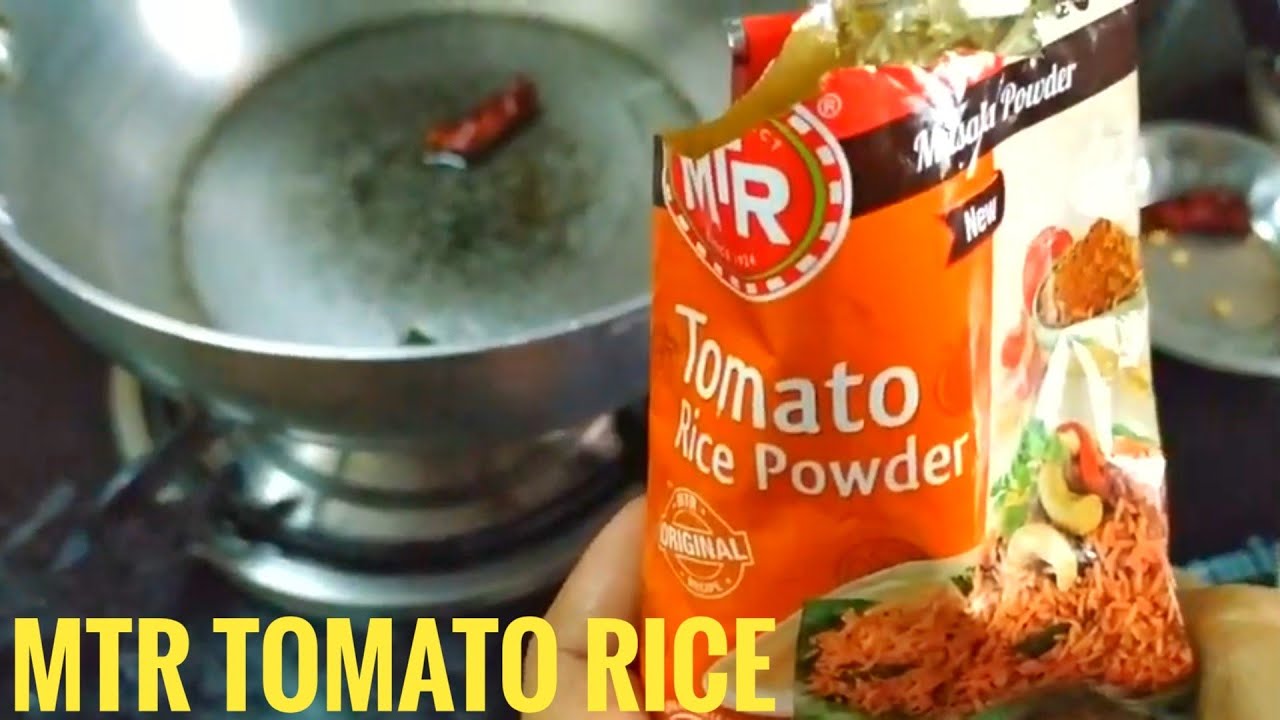MTR Tomato rice powder |How to make tomato rice at home using mtr ...