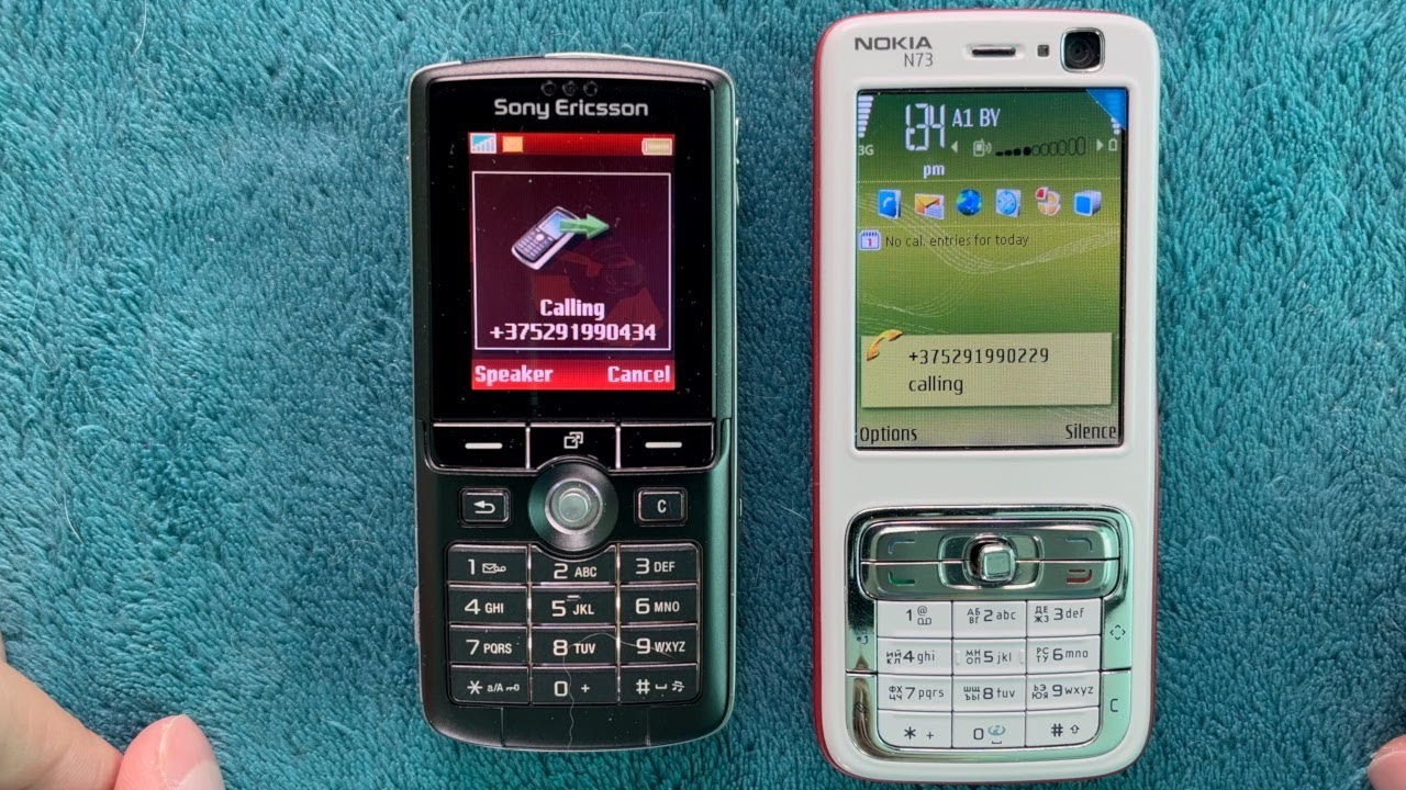 Calling from Nokia N73 to Sony Ericsson K750 and back - YouTube