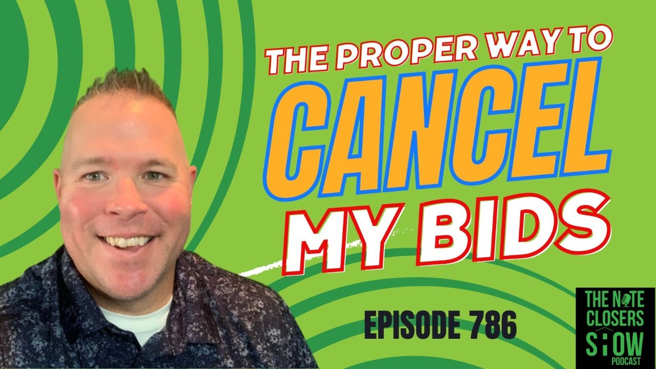 The Proper Way To Cancel Your Bids - YouTube