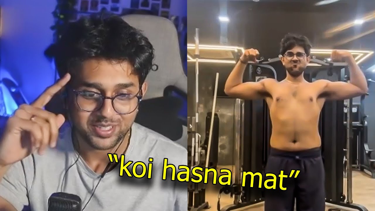Rachitroo shows his GYM progress 💀💀 - YouTube
