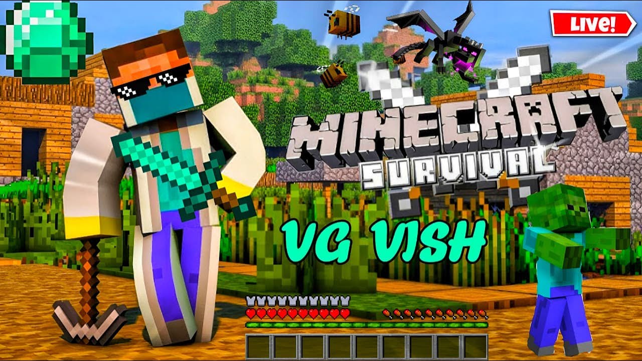 Survival With My Qt Pie ️ | Minecraft Vg Vish is live #shorts # ...
