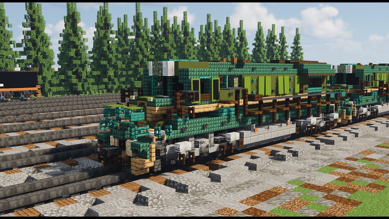 【Minecraft】CR GE ND5 2nd batch Locomotive Tutorial (1.5:1) - YouTube