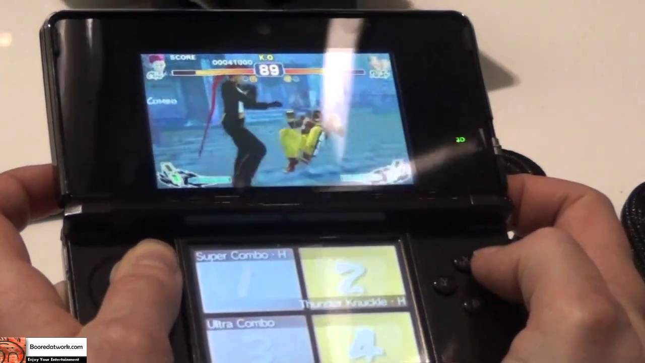 Super Street Fighter 4 3DS @ Pax East 2011| Booredatwork - YouTube