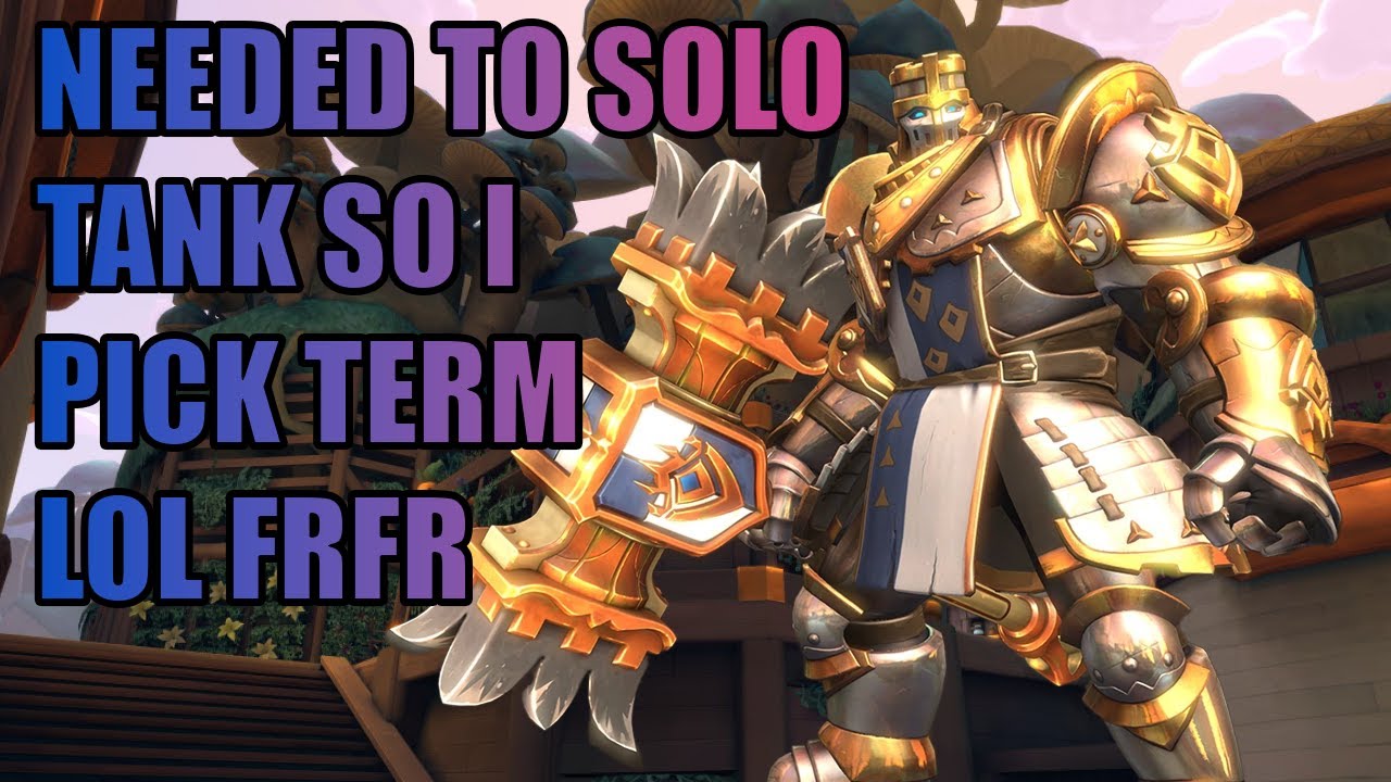 Solo Tank GOD - Terminus Paladins Ranked - YouTube