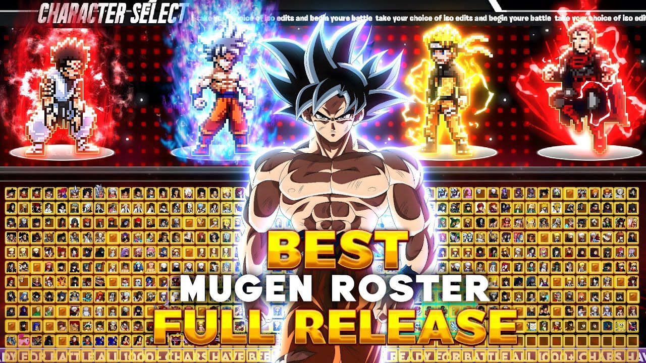 The Release Of The Greatest Mugen Roster Ever And How to DOWNLOAD MUGEN ...