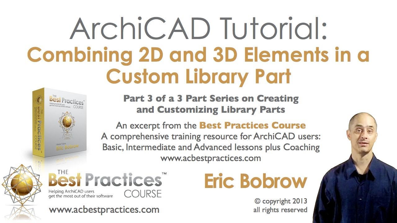 ArchiCAD Tutorial | Custom Objects Pt. 3 - Combine 2D & 3D; Interactive ...