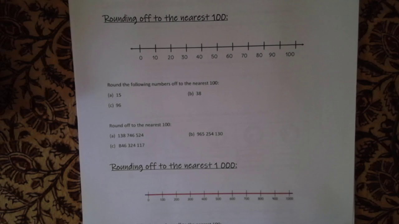 Mathematics : Grade 6 : Week 2 : 2. Rounding Off (9 digits) - YouTube