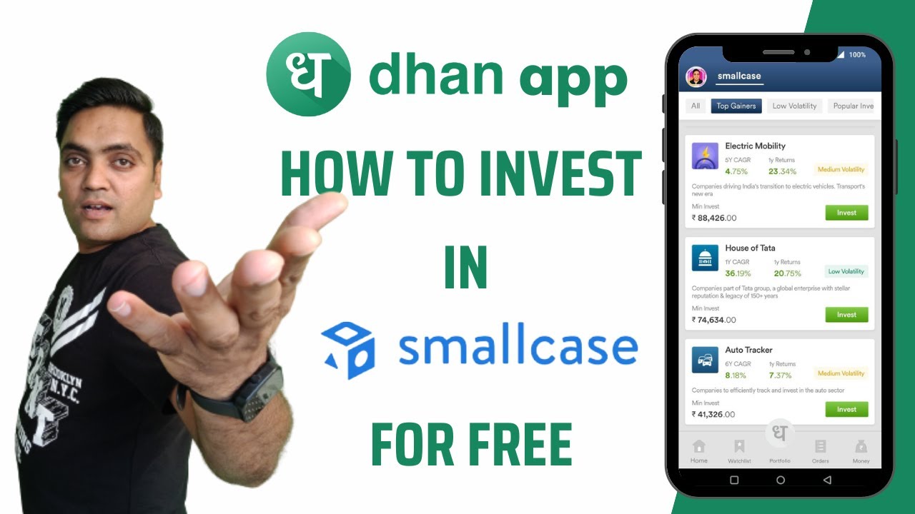 How to invest in smallcase for free on Dhan mobile app | @DhanHQ series ...