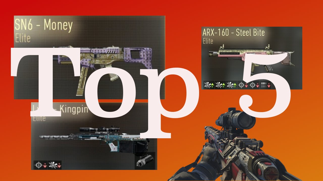 TOP 5 BEST LOOKING GUNS IN AW - YouTube