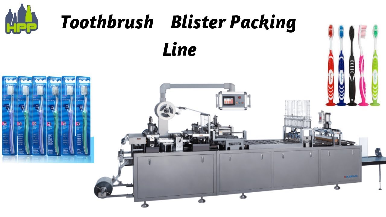 Toothbrush Blister Packing Machine - YouTube