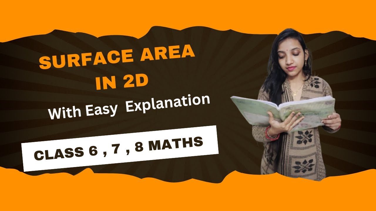 Surface Area in 2D | Easy concept Surface Area in 2D Class 6,7,8 | Math concept # viralvideo ...