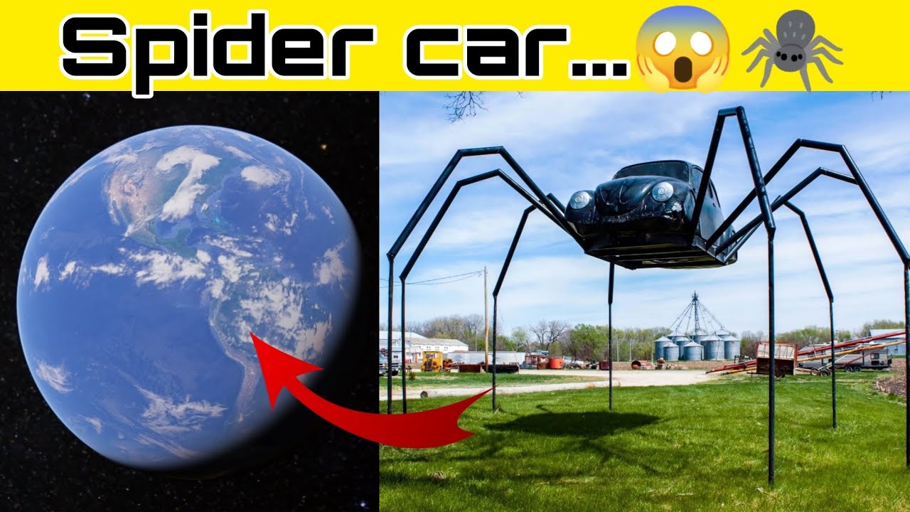 Spider car😱🕷️| on google earth 🌏🌐 | #spidercar #googleearth #subscribe ...