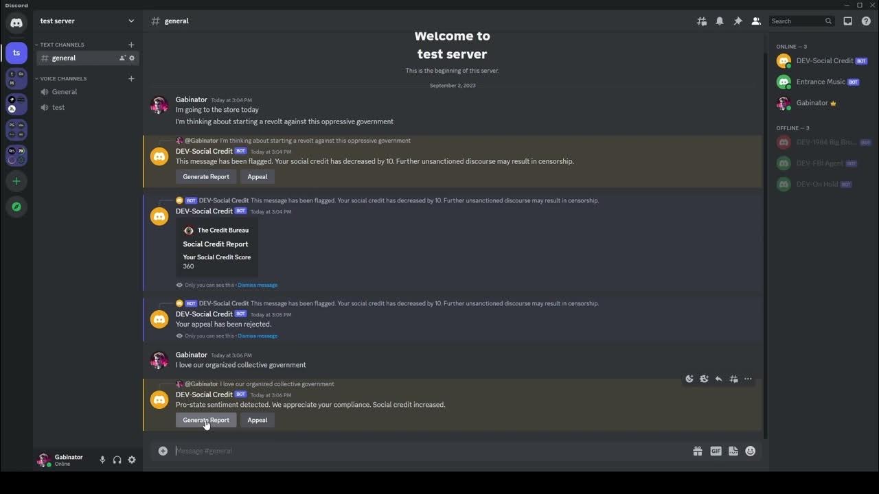 Social Credit Discord Bot - YouTube