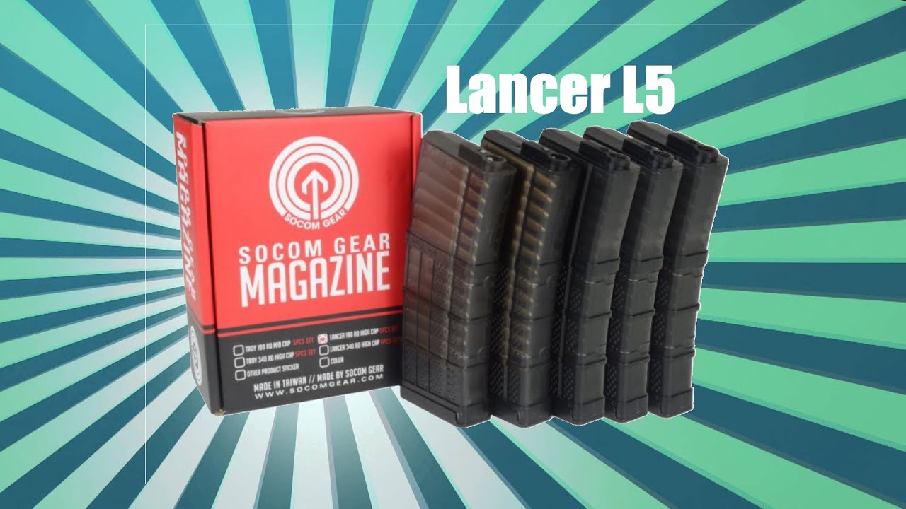 Socom Gear Lancer L5 Midcaps - YouTube