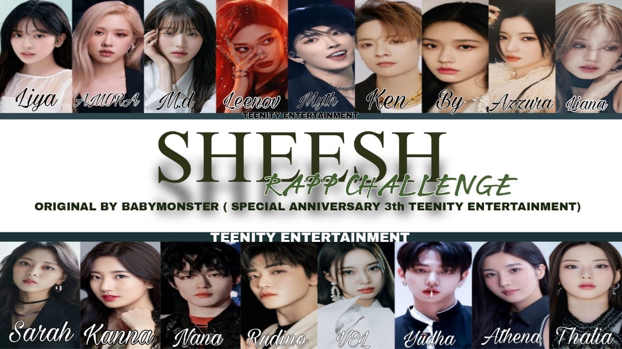 (Cover) BABYMONSTER 'SHEESH (RAP CHALLENGE) By TEENITY ENTERTAINMENT ...