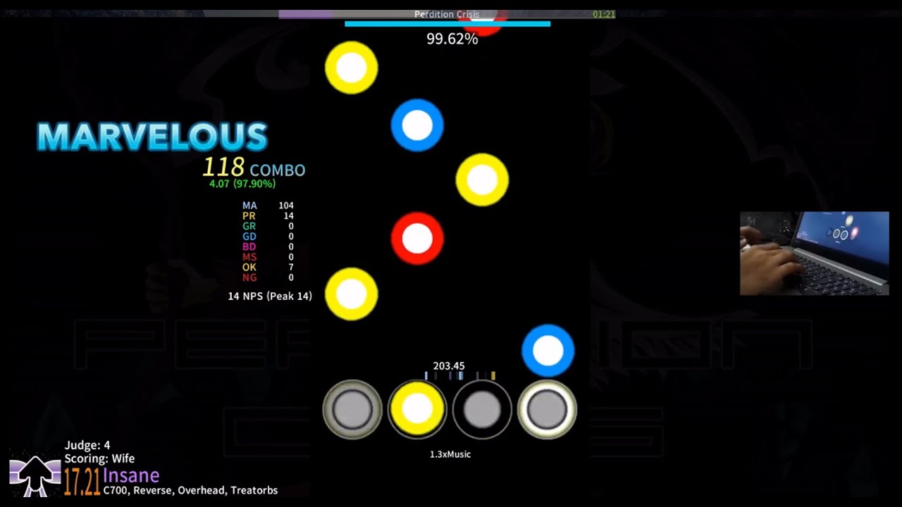 [Etterna] Perdition Crisis- Kommisar (1.3x) / 98.64% [18.64] - YouTube