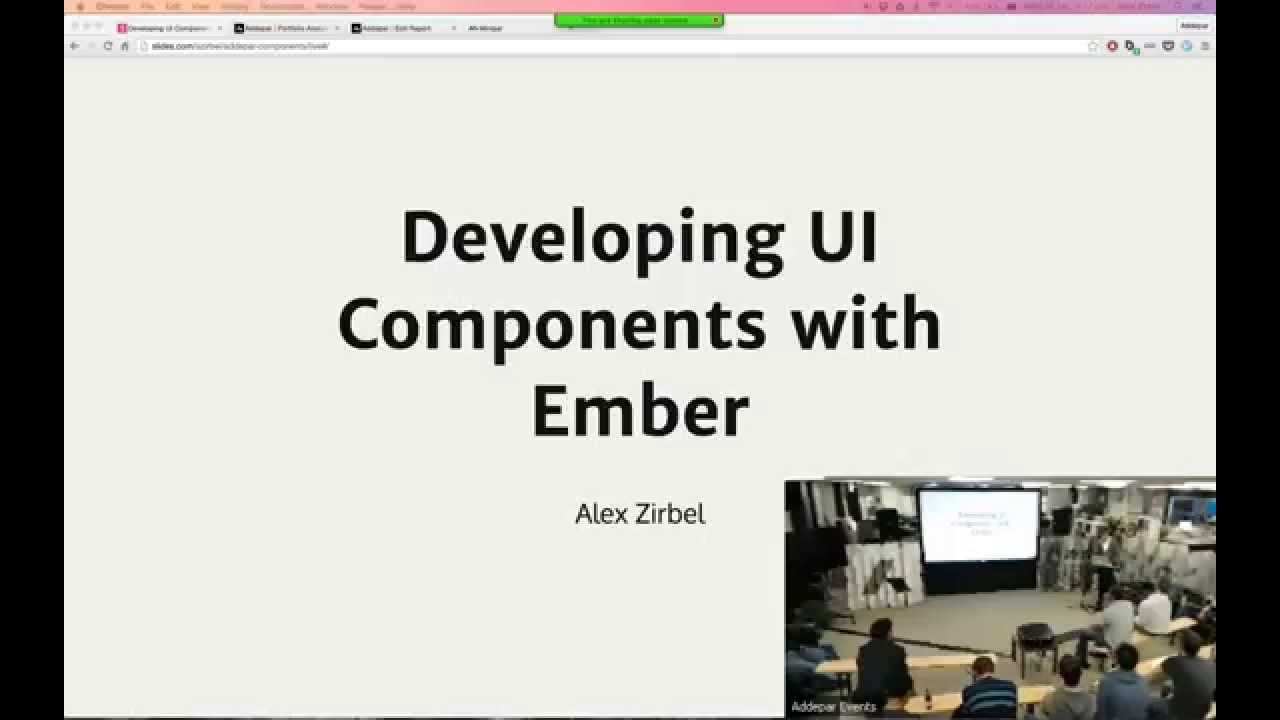 Developing UI Components with Ember - Alex Zirbel - YouTube