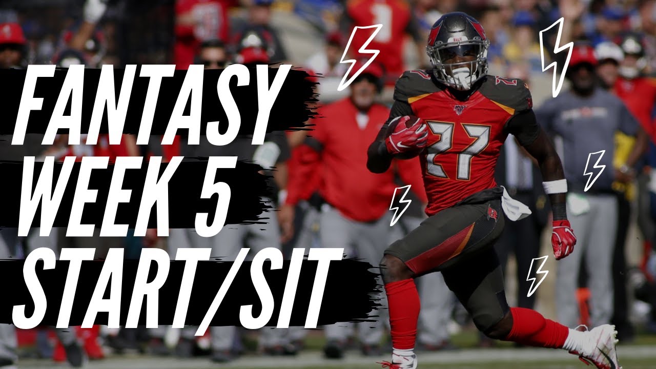 Fantasy Football 2019 Week 5 Start 'em Sit 'em (TIMESTAMPS) - YouTube