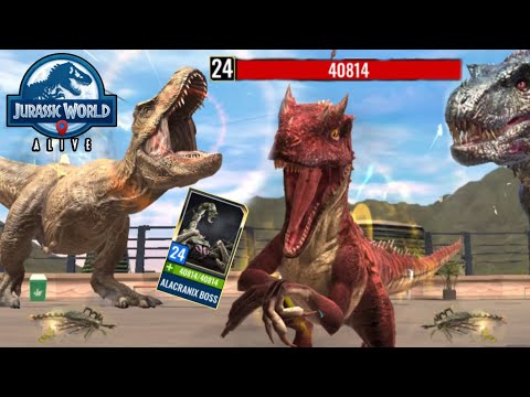 The DEVIL Vs ALACRANIX Solo Raid! ( Jurassic World Alive 2.21 ...