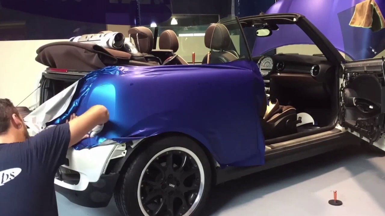 MINI COOPER S CABRIO blue matt - YouTube