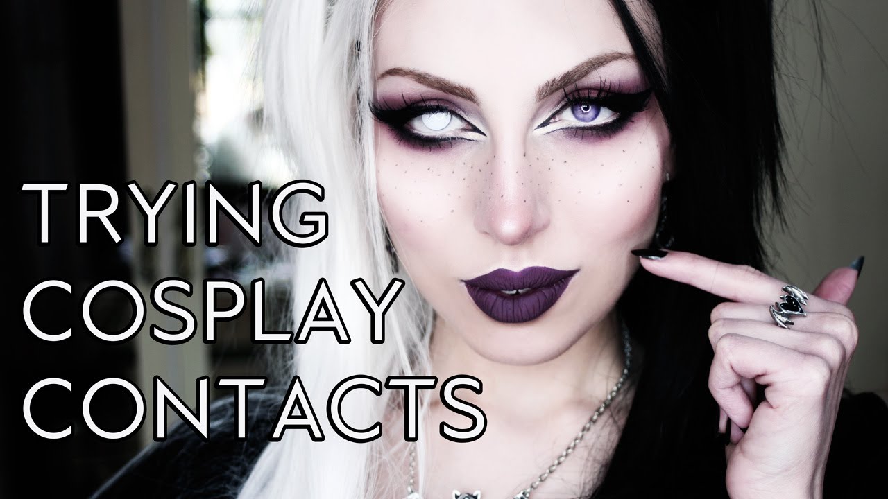 HALLOWEEN / COSPLAY CONTACTS | Unicoeye Circle Lenses Try On and Review ...