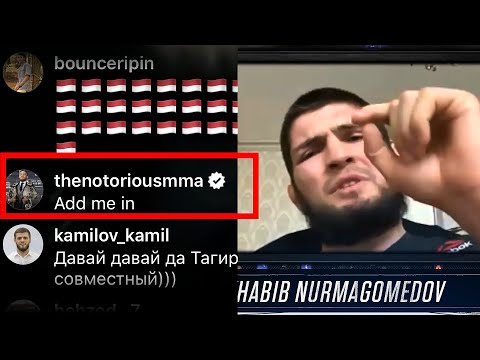 Khabib Nurmagomedov on Conor Mcgregor attempt to join his instagram live