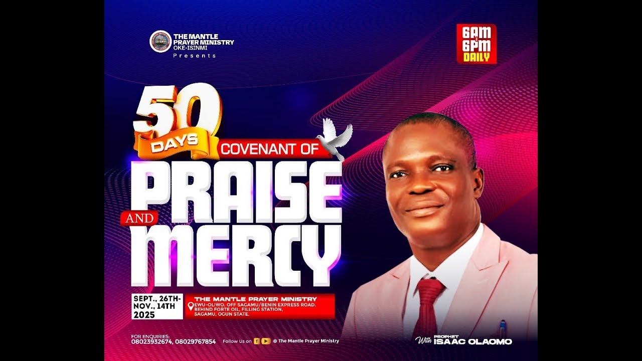 50 DAYS OF PRAISE AND MERCY || DAY 30 || OCTOBER 24, 2025. - YouTube