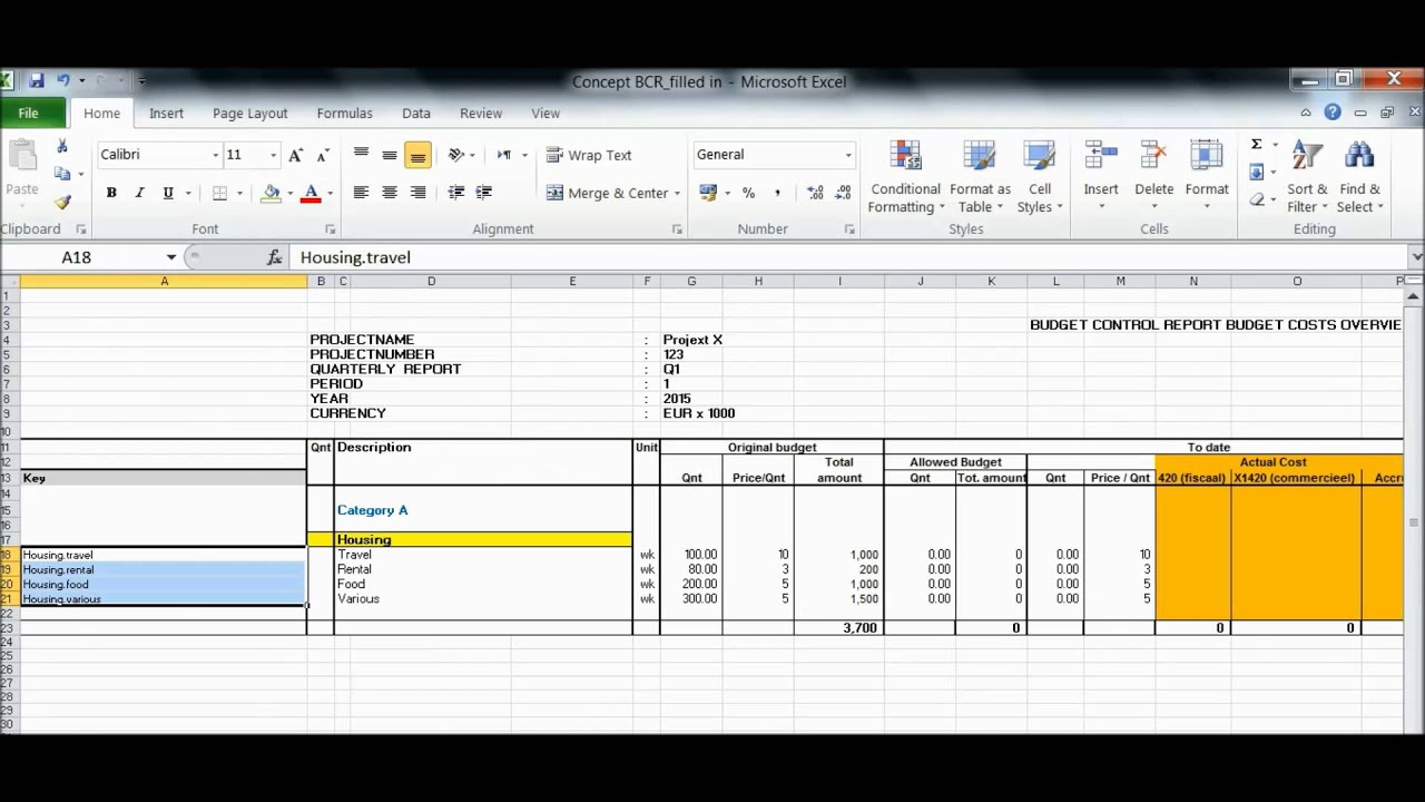 How to fill in the BCR based on ABW data? - YouTube