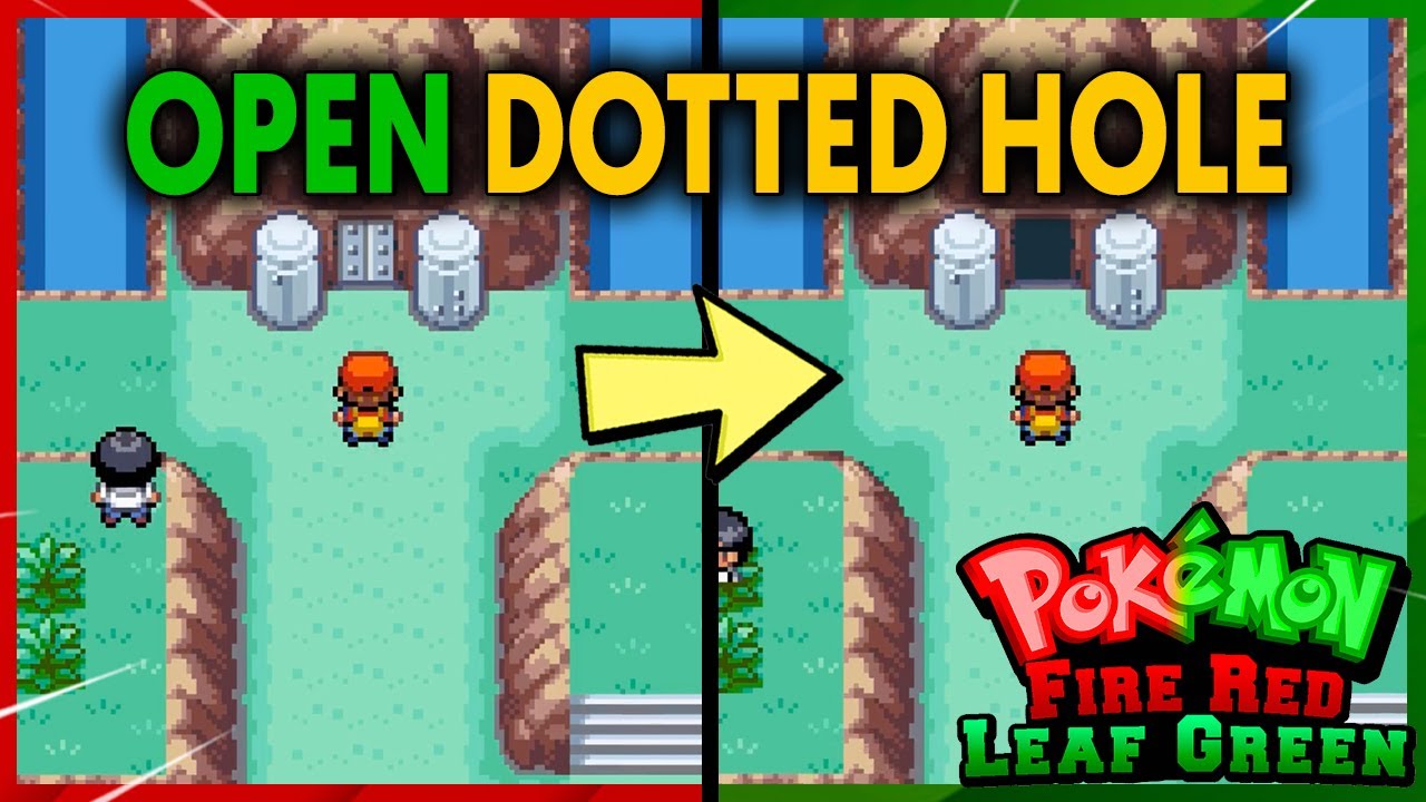 HOW TO OPEN THE DOTTED HOLE DOOR ON POKEMON FIRE RED AND LEAF GREEN ...