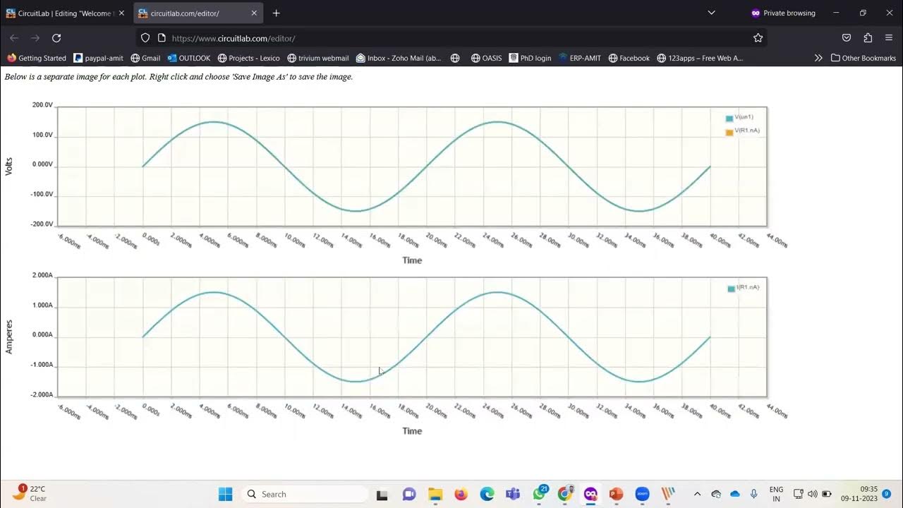 Circuit Lab Simulations of R_L_C series Circuits - YouTube