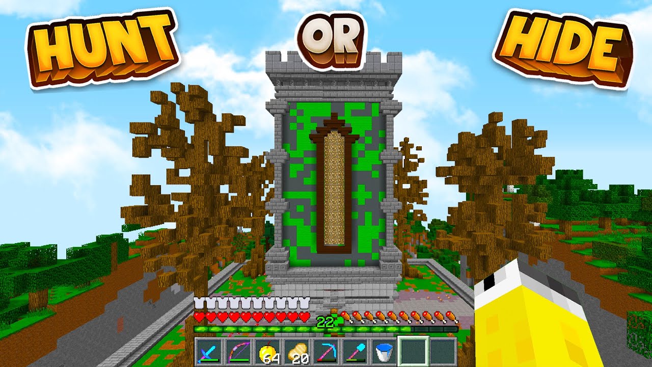 This MINECRAFT SERVER is just like a FAKE HIDE OR HUNT... - YouTube