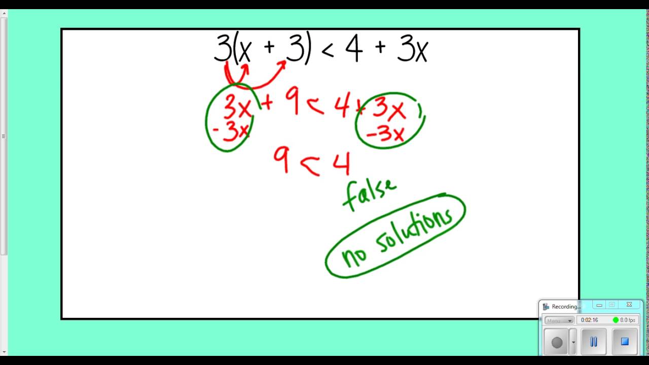 Special Solutions with Inequalities - YouTube